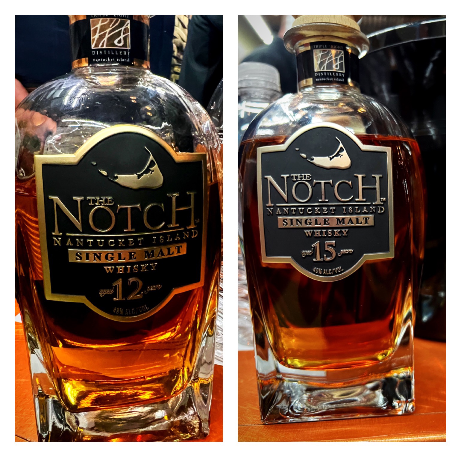 The Notch Nantucket Island Single Malt Whisky 12 years and 15 years ...